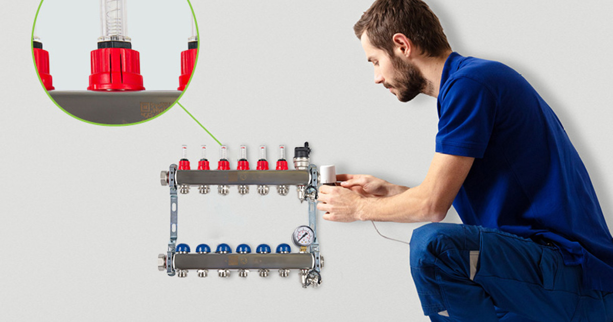 The essential role of underfloor heating manifolds & flow meters in ...